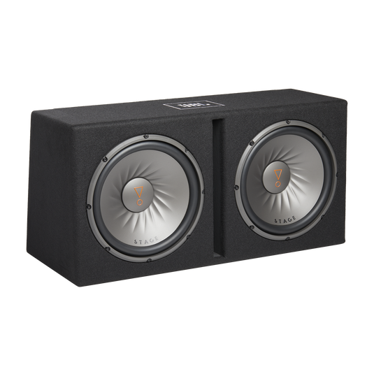 JBL Stage 1200D 12" Dual Loaded Subwoofer Ported Enclosure, 2 Ohm